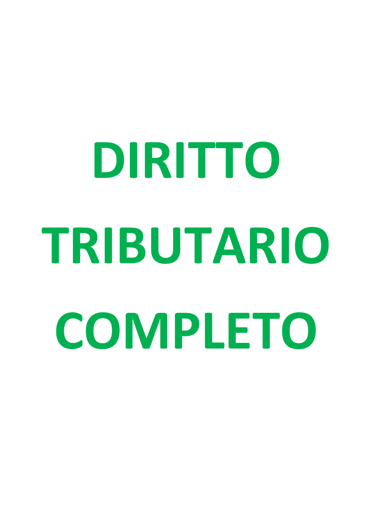 Diritto Tributario Completo 2023 Prove Desame Di Diritto Tributario