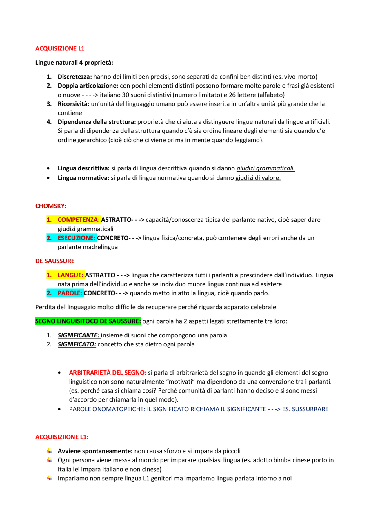 Linguistica Applicata Schemi E Mappe Concettuali Di Linguistica