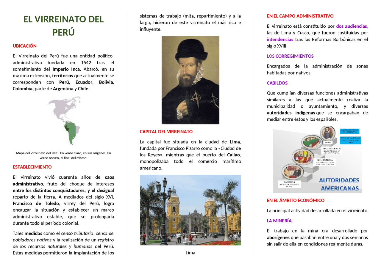 El Virreinato del Perú: Auge y Declive de una Entidad Política y ...