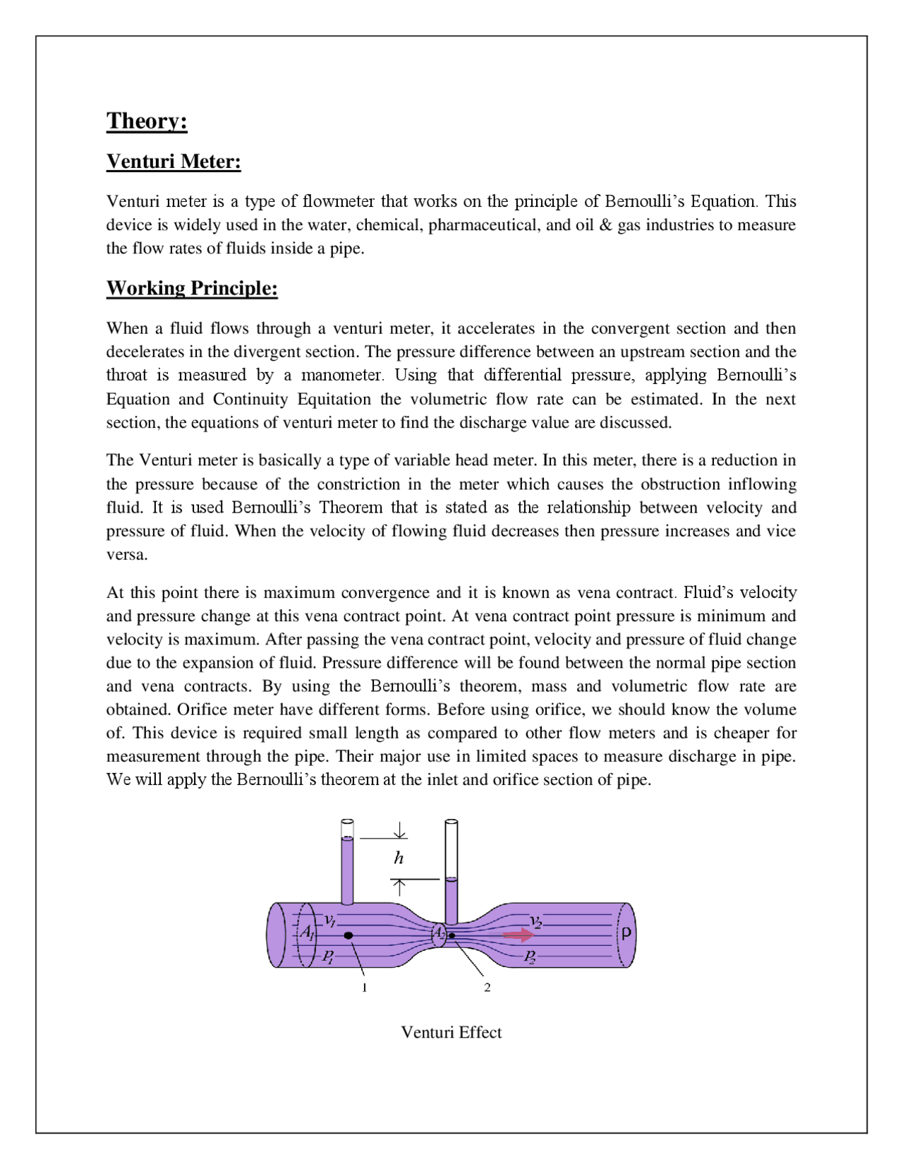 The introduction about venture meter and pitot mete. | Study notes ...