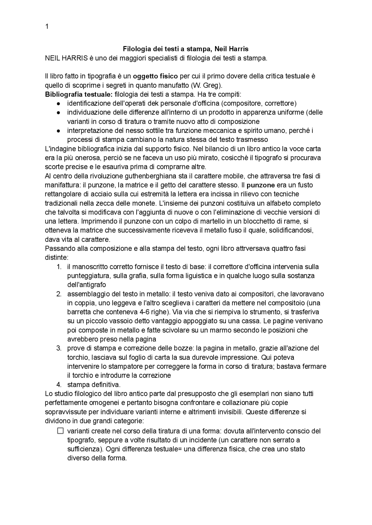 Fondamenti Di Critica Testuale Sbobinature Di Filologia Docsity