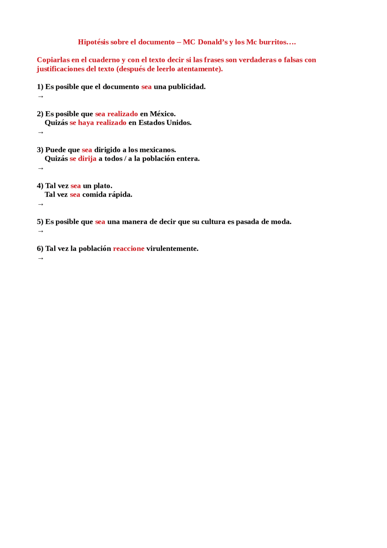 Espagnol Verbe Irrégulier Lectures Espagnol Docsity