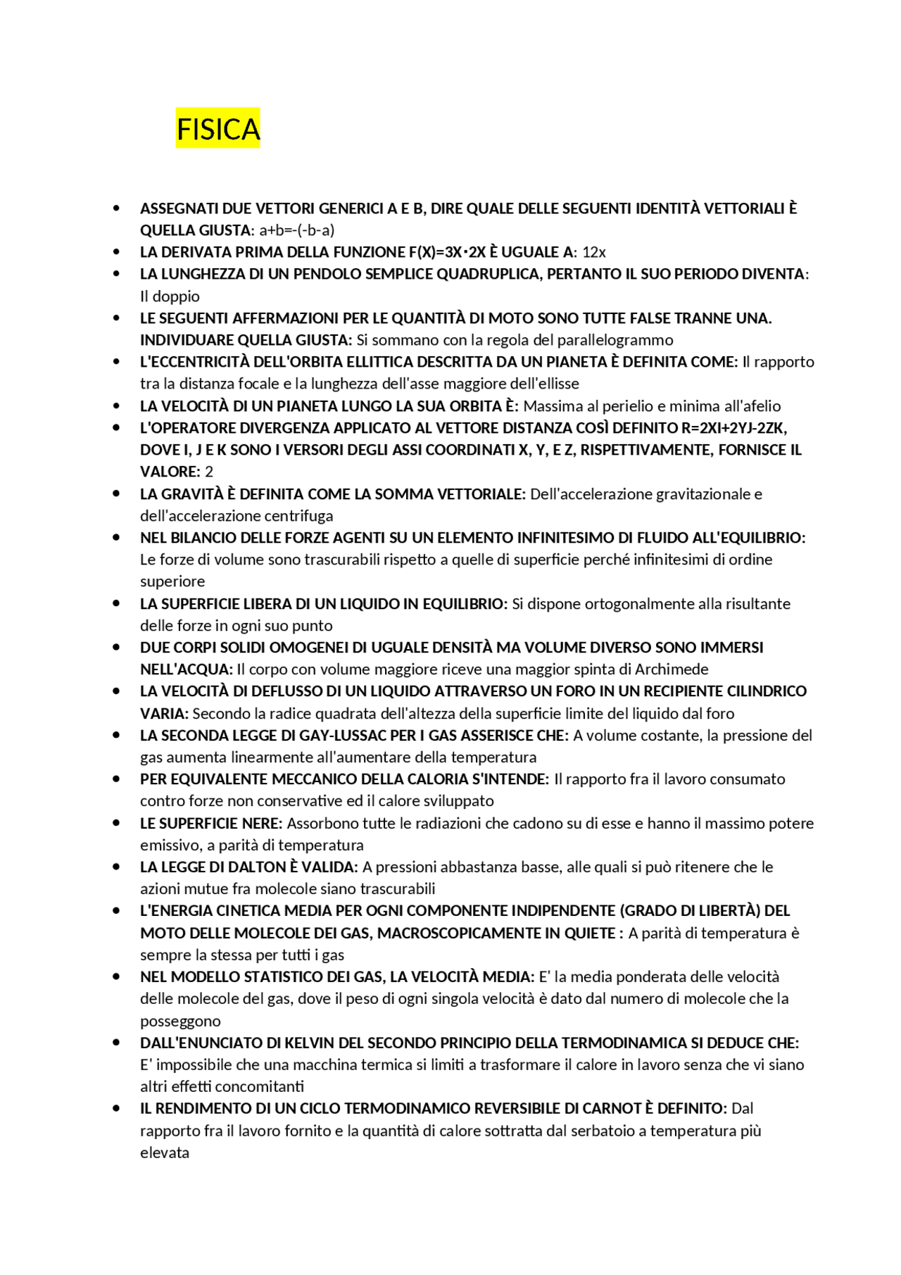 Paniere Di Fisica L 7 Panieri Di Fisica Docsity