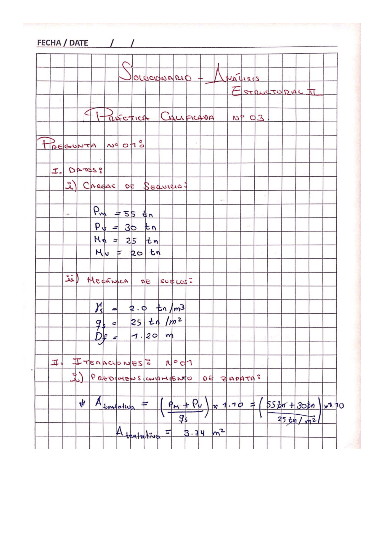 Examen De Analisis Estructural Apuntes De Análisis De Riesgo Docsity
