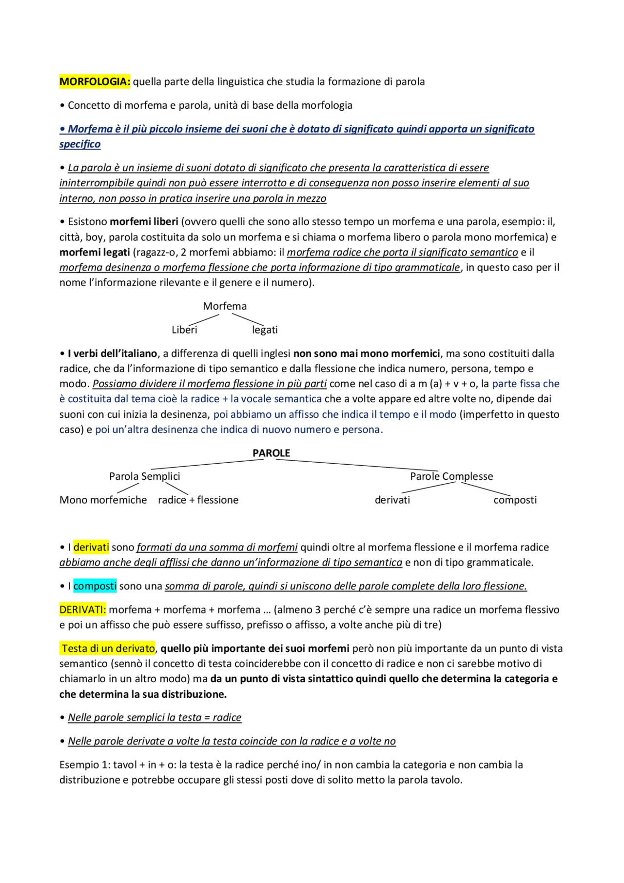 Linguistica Applicata Schemi E Mappe Concettuali Di Linguistica