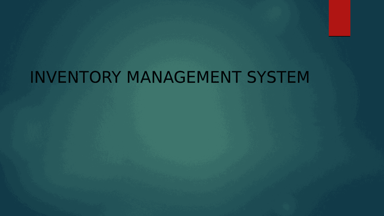 Inventory management system | Study Guides, Projects, Research Computer ...