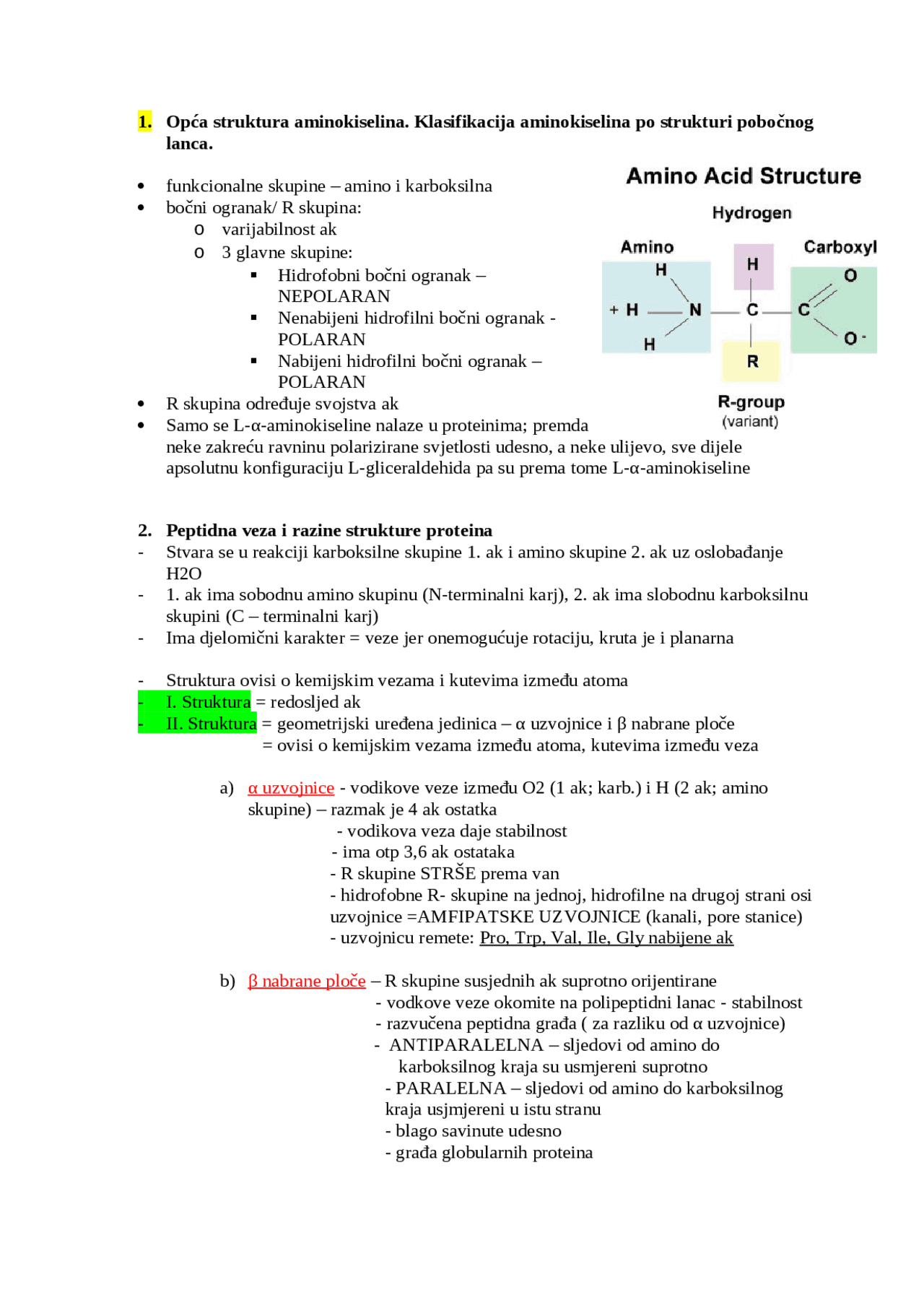 Skripta Iz Biokemije Skripte Predlog Biohemija Docsity