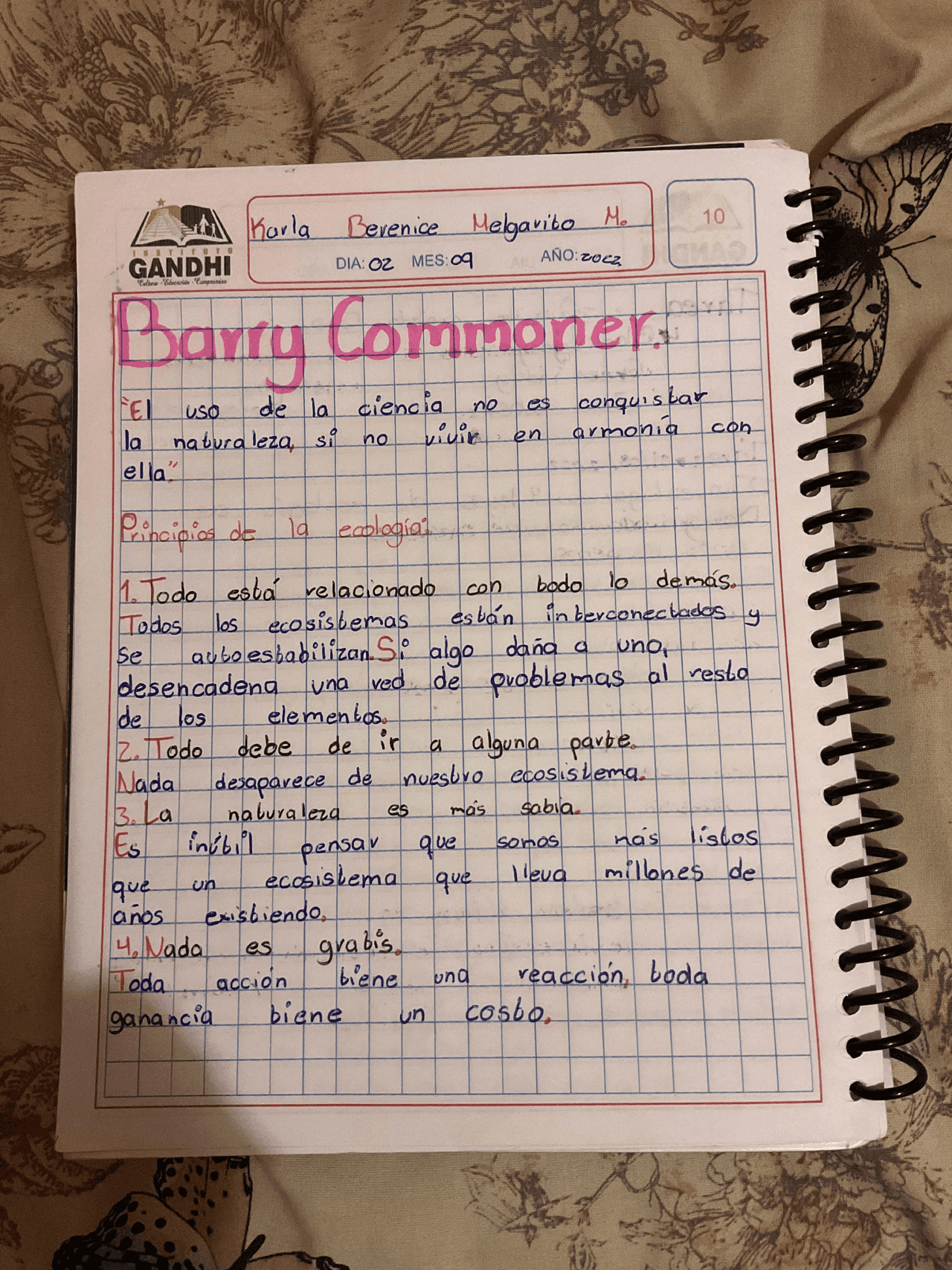 Leyes de Barry Commoner | Apuntes de Ciencias de la Tierra y del Medio ...