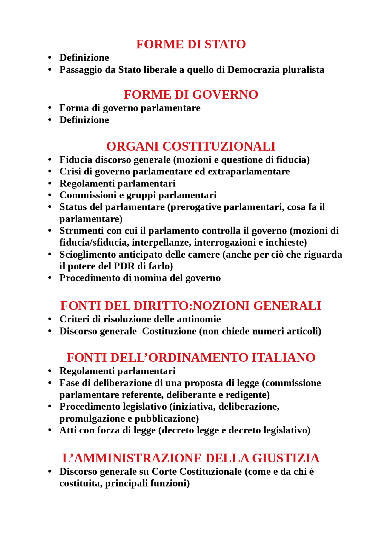 Domande Esame Diritto Pubblico Orale Prove Desame Di Diritto