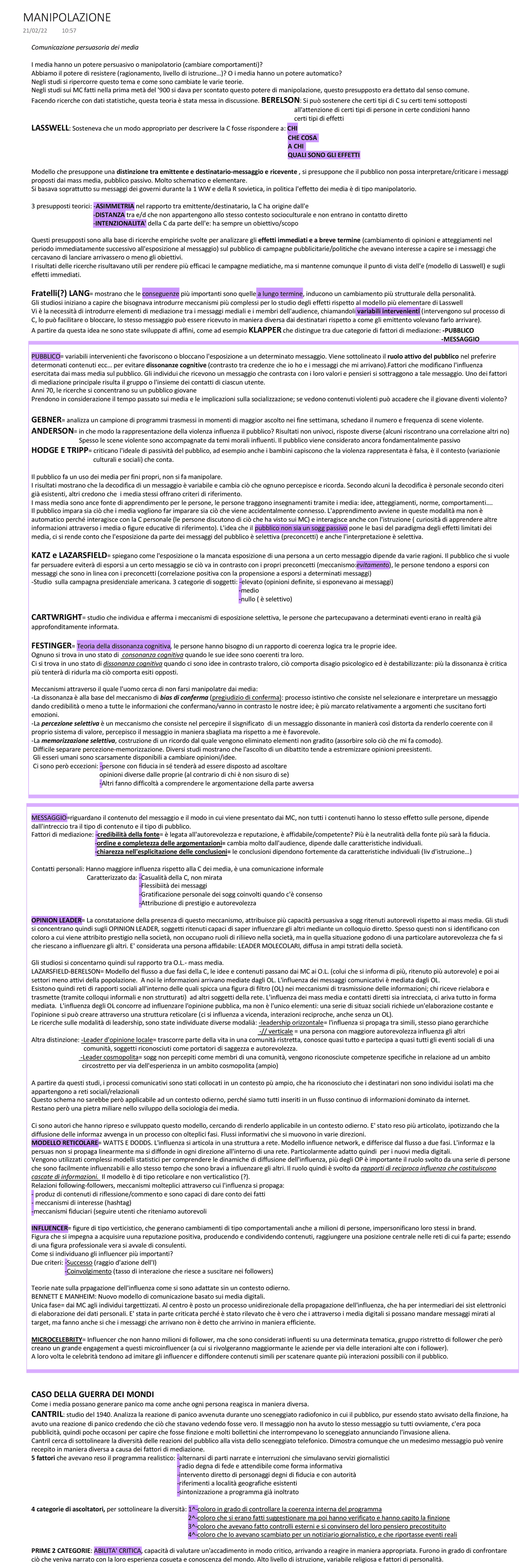 Appunto Di Argomento Specifico Del Corso Appunti Di Sociologia Dei