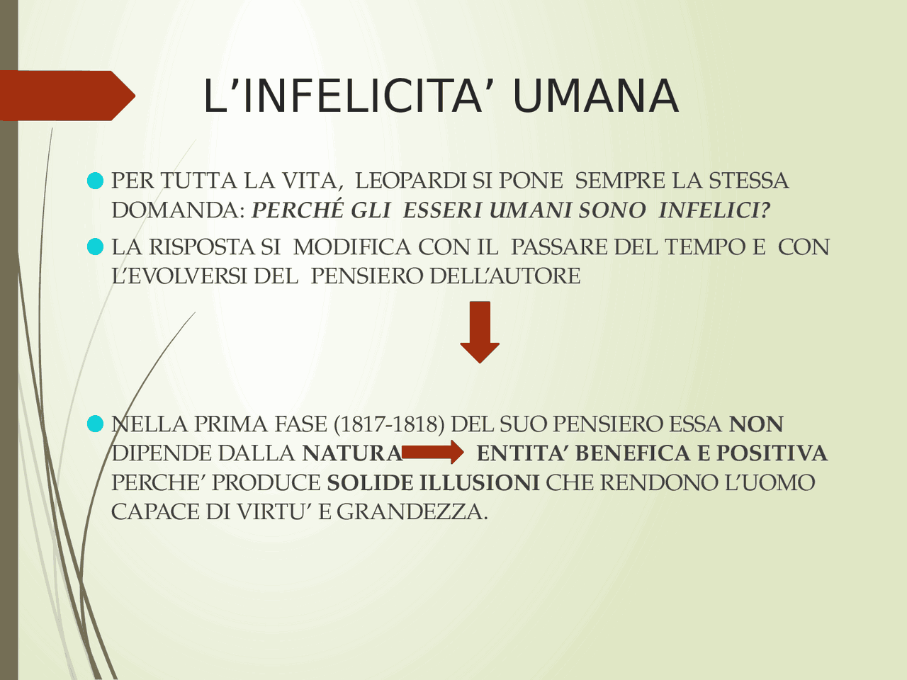 Giacomo Leopardi I Classici Dispense Di Italiano Docsity