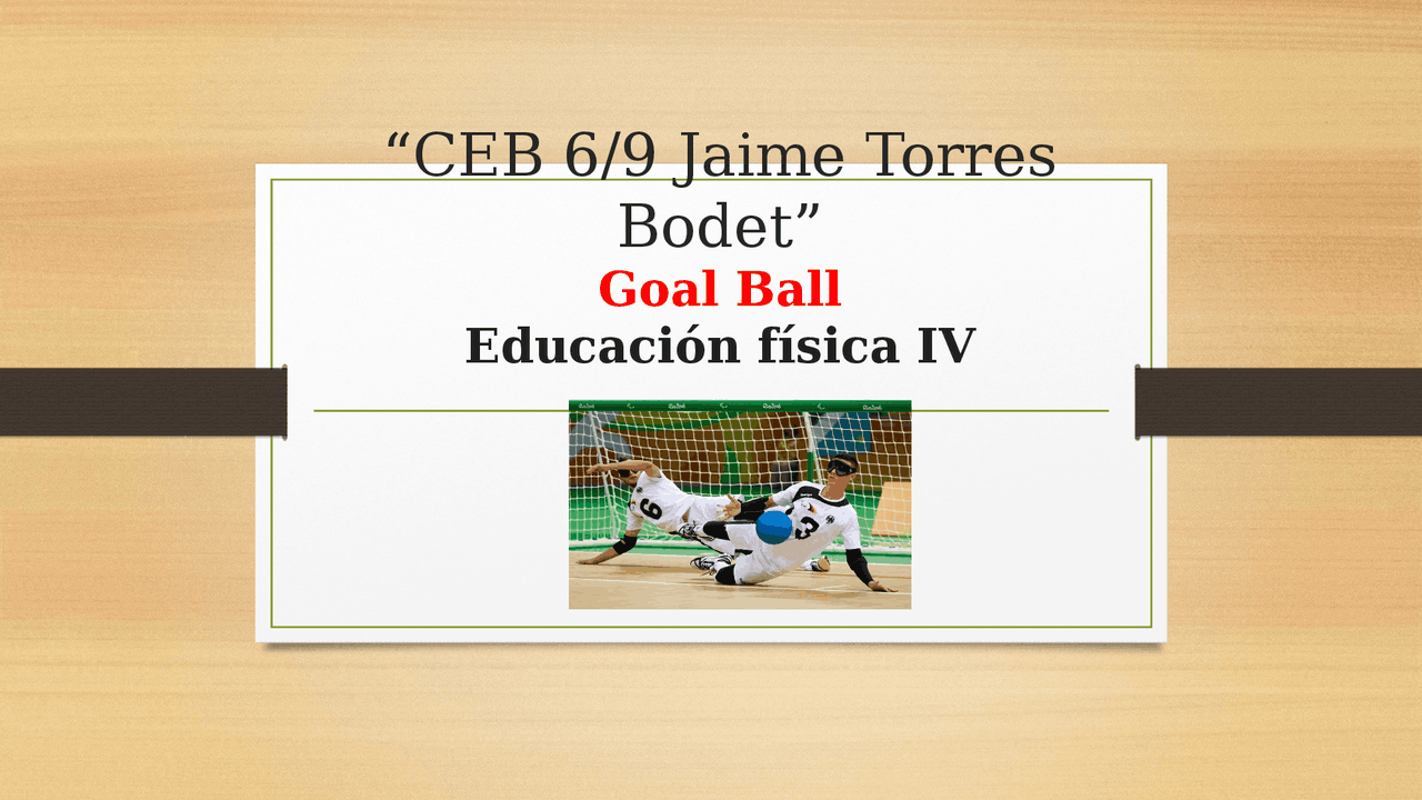 Goalball: El deporte único para personas con discapacidad visual ...