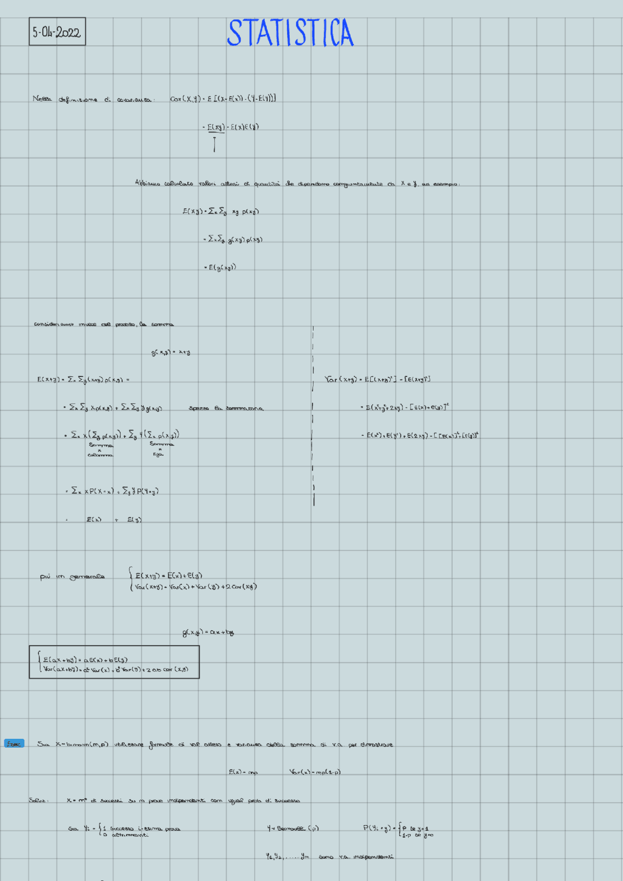 Variabili Aleatorie Continue Appunti Di Statistica Docsity