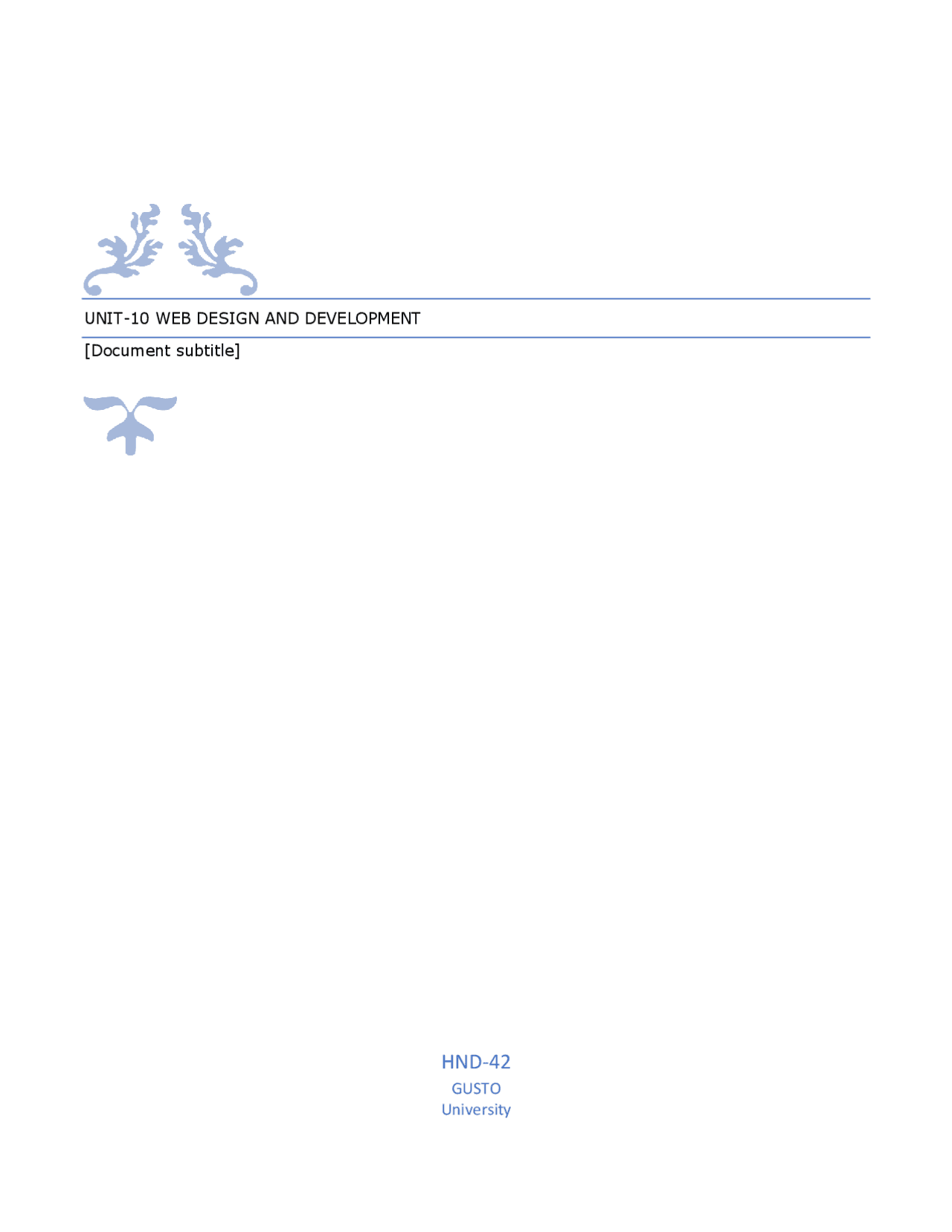 An Assignment For Web Designment And Development Schemes And Mind