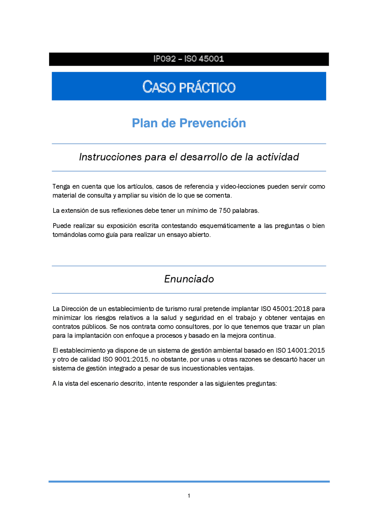 Caso Practico Ip092 Proyectos Apuntes De Gestión De Proyectos Docsity