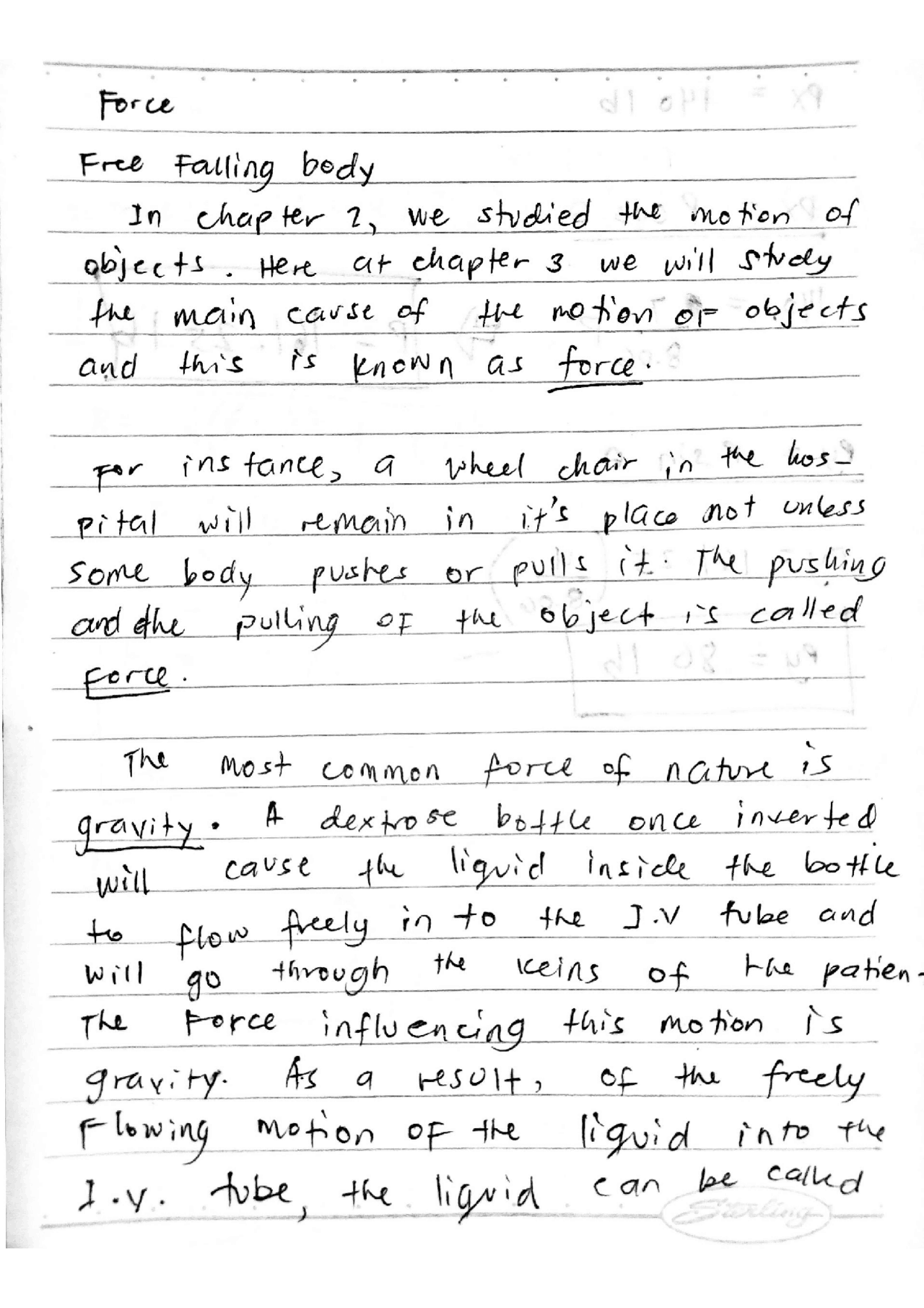 Force and Newton's Law of Motion | Study notes Physics | Docsity