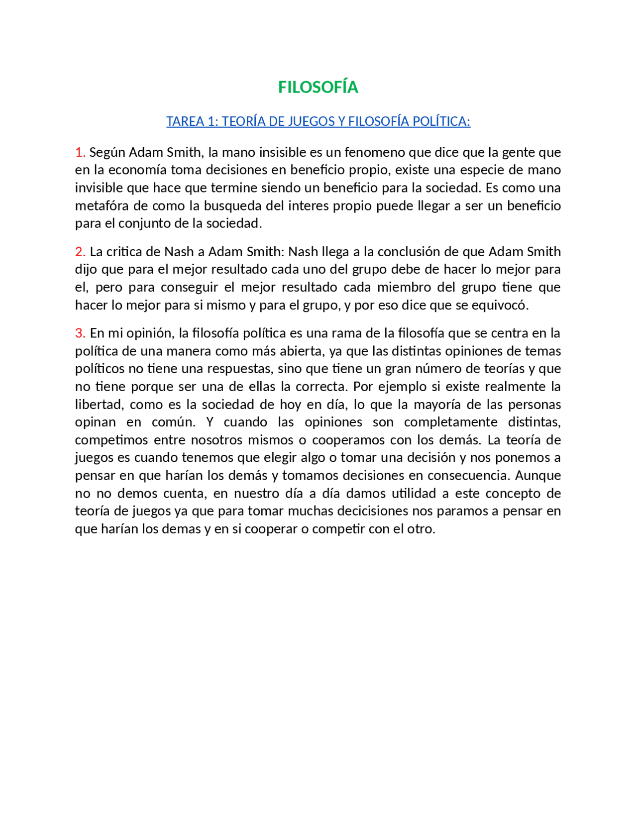 DisertaciÓn Descartes Ejercicios De Historia De La Filosofía Docsity
