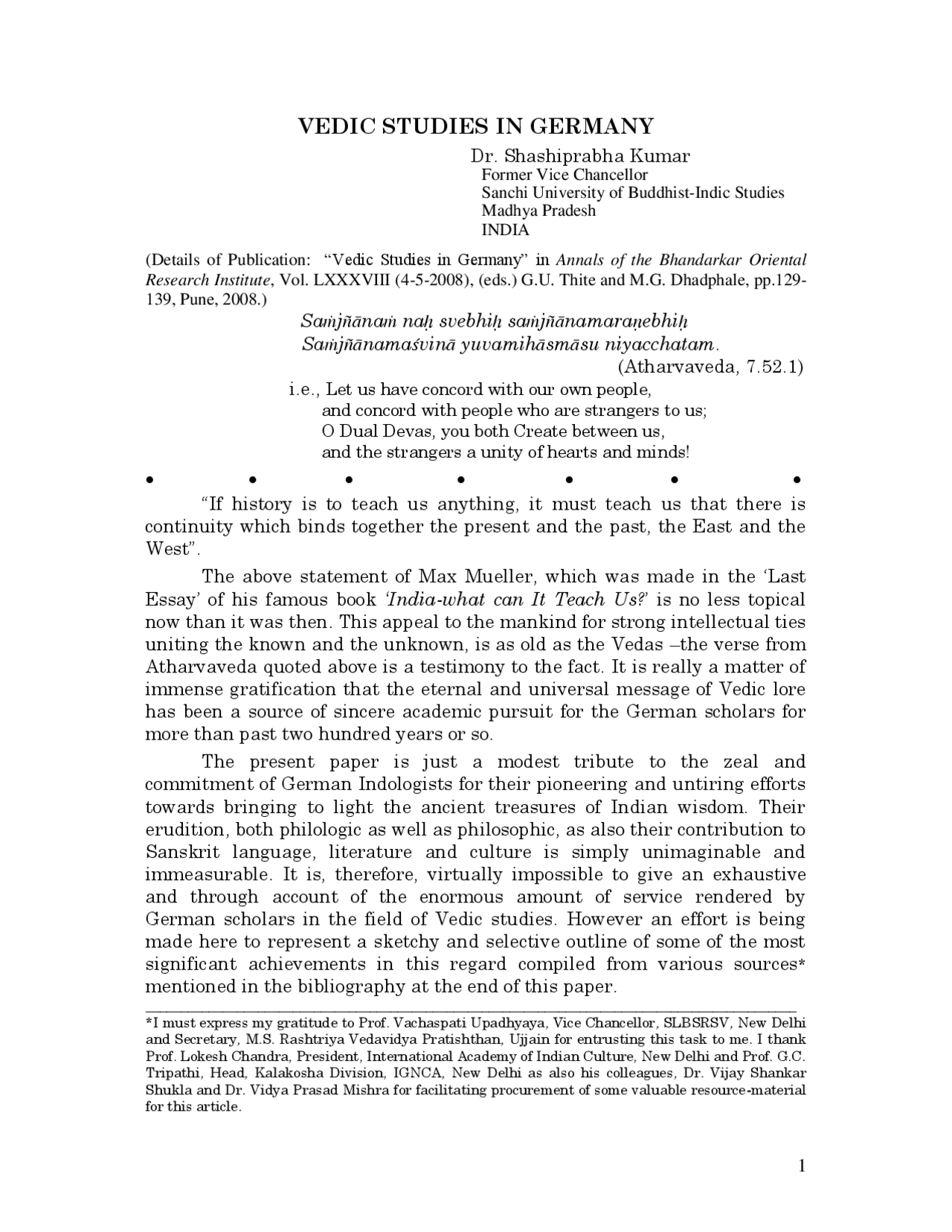 max muller and Indian philosopy | Summaries Sociology | Docsity