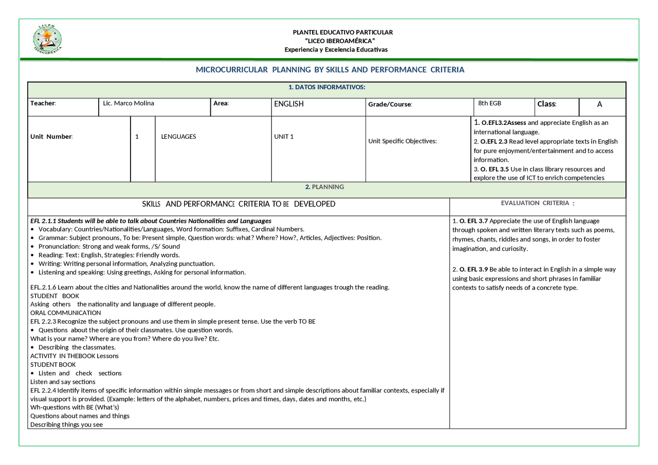 Test Primer Parcial 2022 2023 Exámenes Selectividad De Inglés Docsity