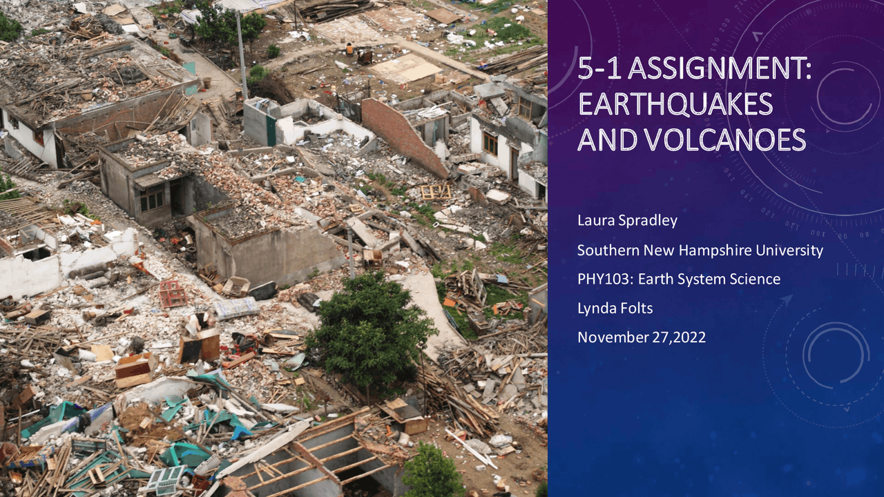 Module 5 Assignment EXAMPLE DO NOT COPY | Slides Earth Sciences | Docsity