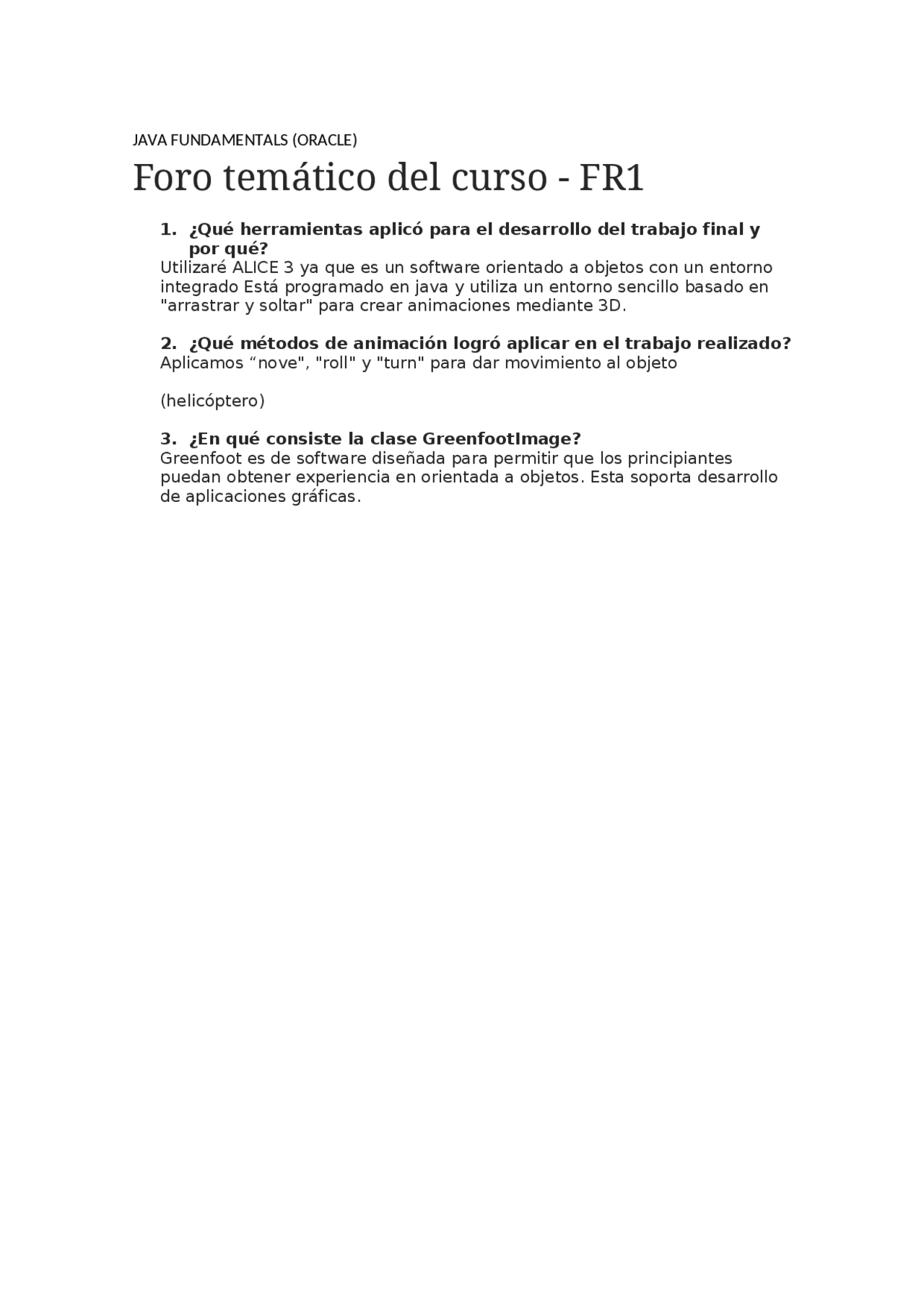 Foro tematico de java fundamentals | Guías, Proyectos, Investigaciones ...