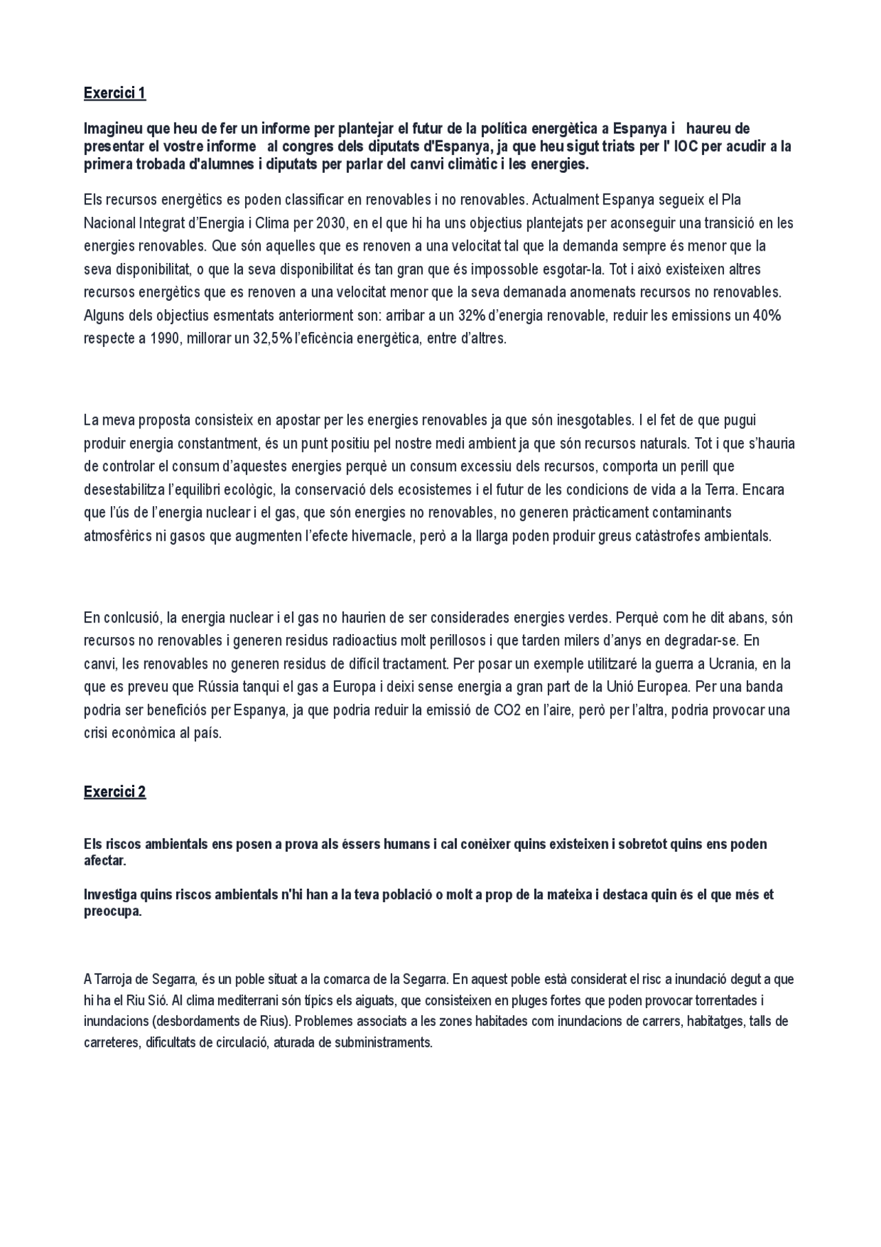 Lliurament 1 Geografia Ioc Ejercicios De Geografía Docsity