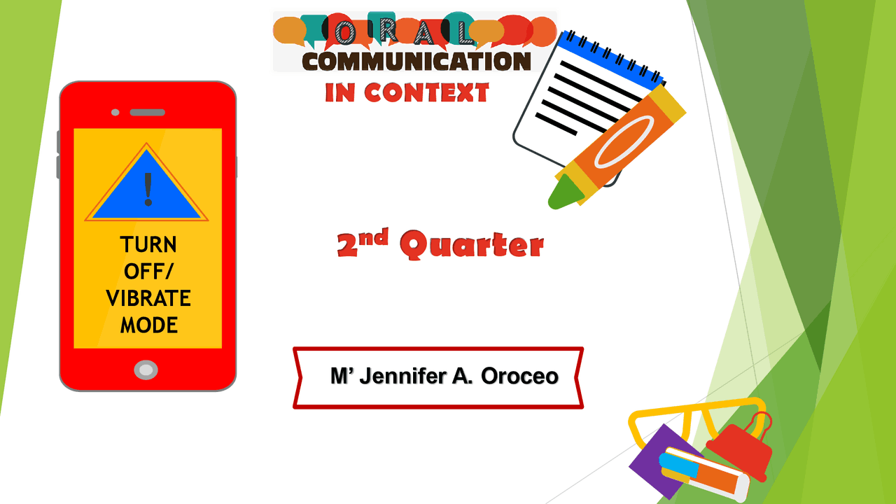 Oral Communication In Context Lesson 2 Cheat Sheet English Docsity