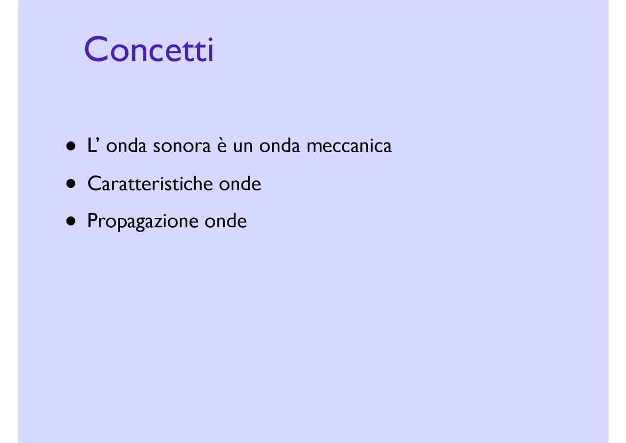Il Suono E Le Onde Sonore Slide Di Fisica Docsity
