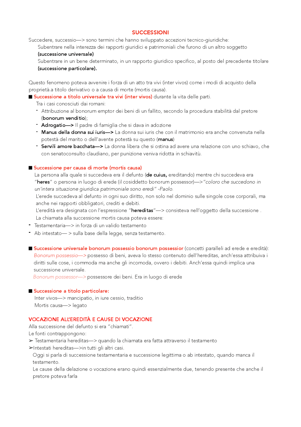 Appunti Di Diritto Romano Appunti Di Diritto Romano Docsity
