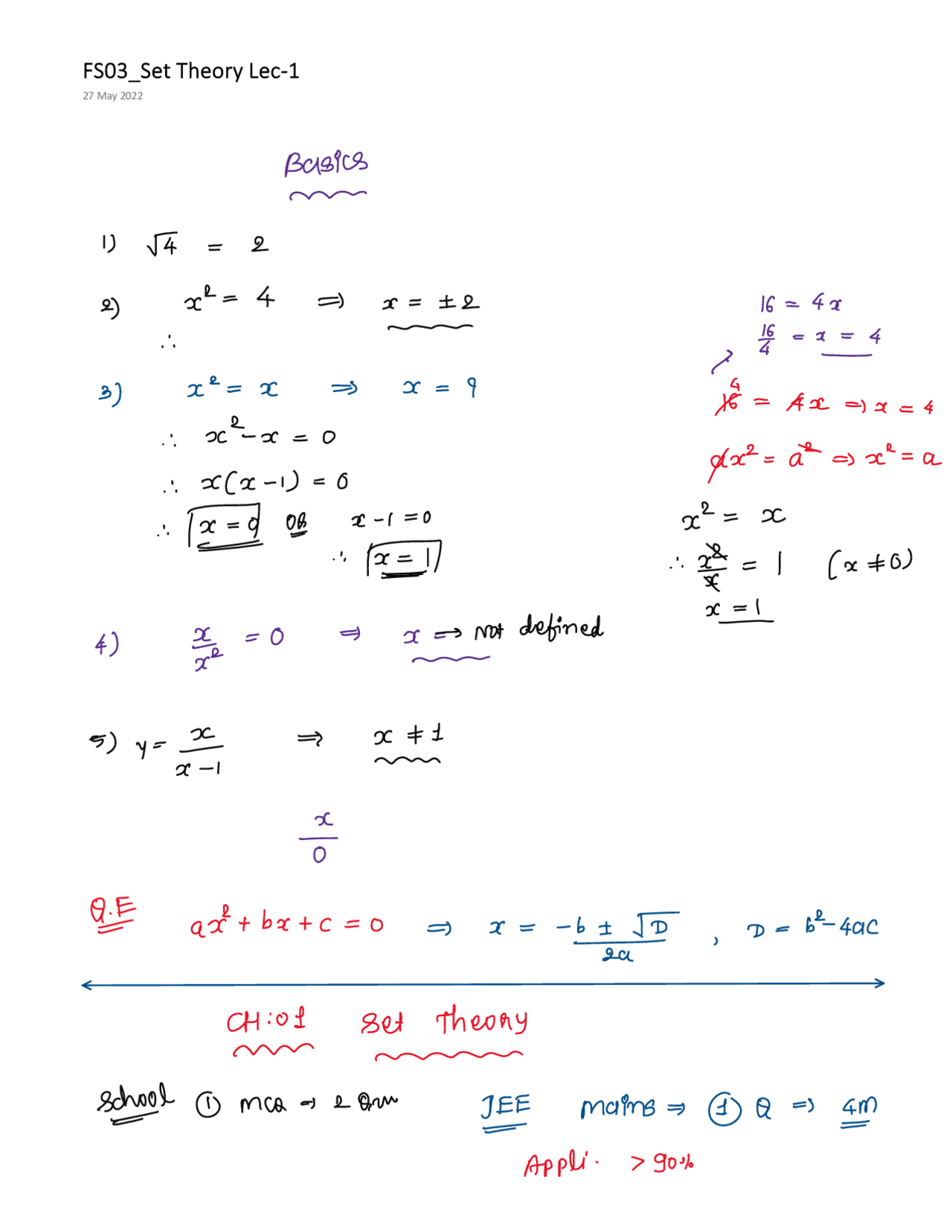 Ser Theory Class - 11th JEE Main & Advanced Study Notes | Study notes ...