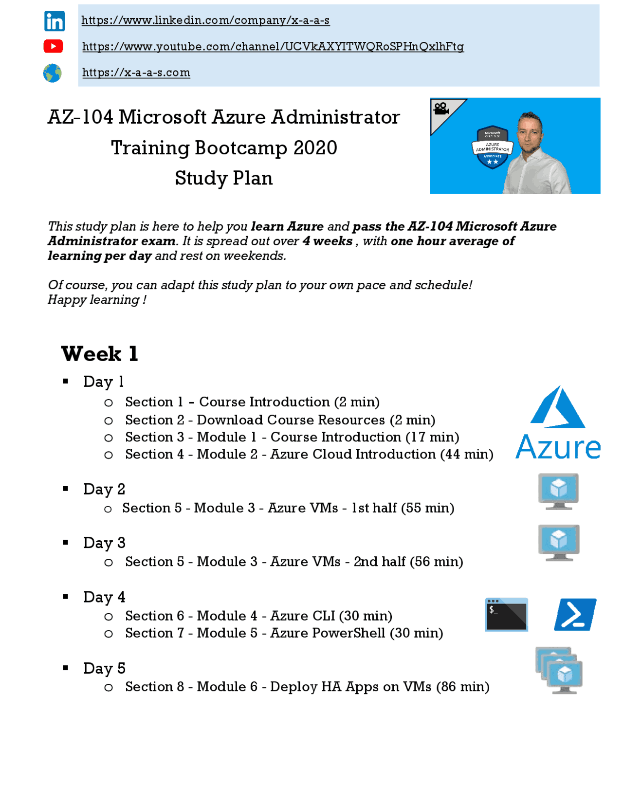 az_104_study_plan_v2.pdf | Summaries Computer Science | Docsity