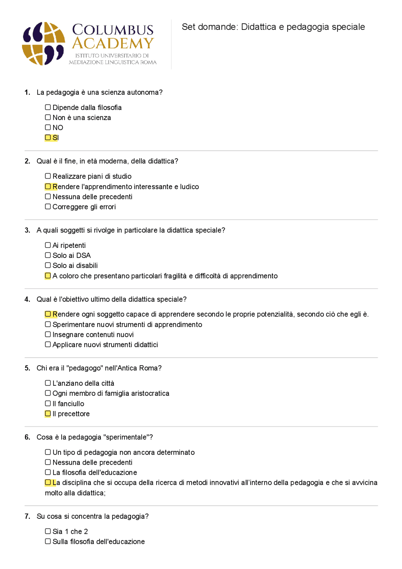 Pedagogia E Didattica Panieri Di Pedagogia Docsity