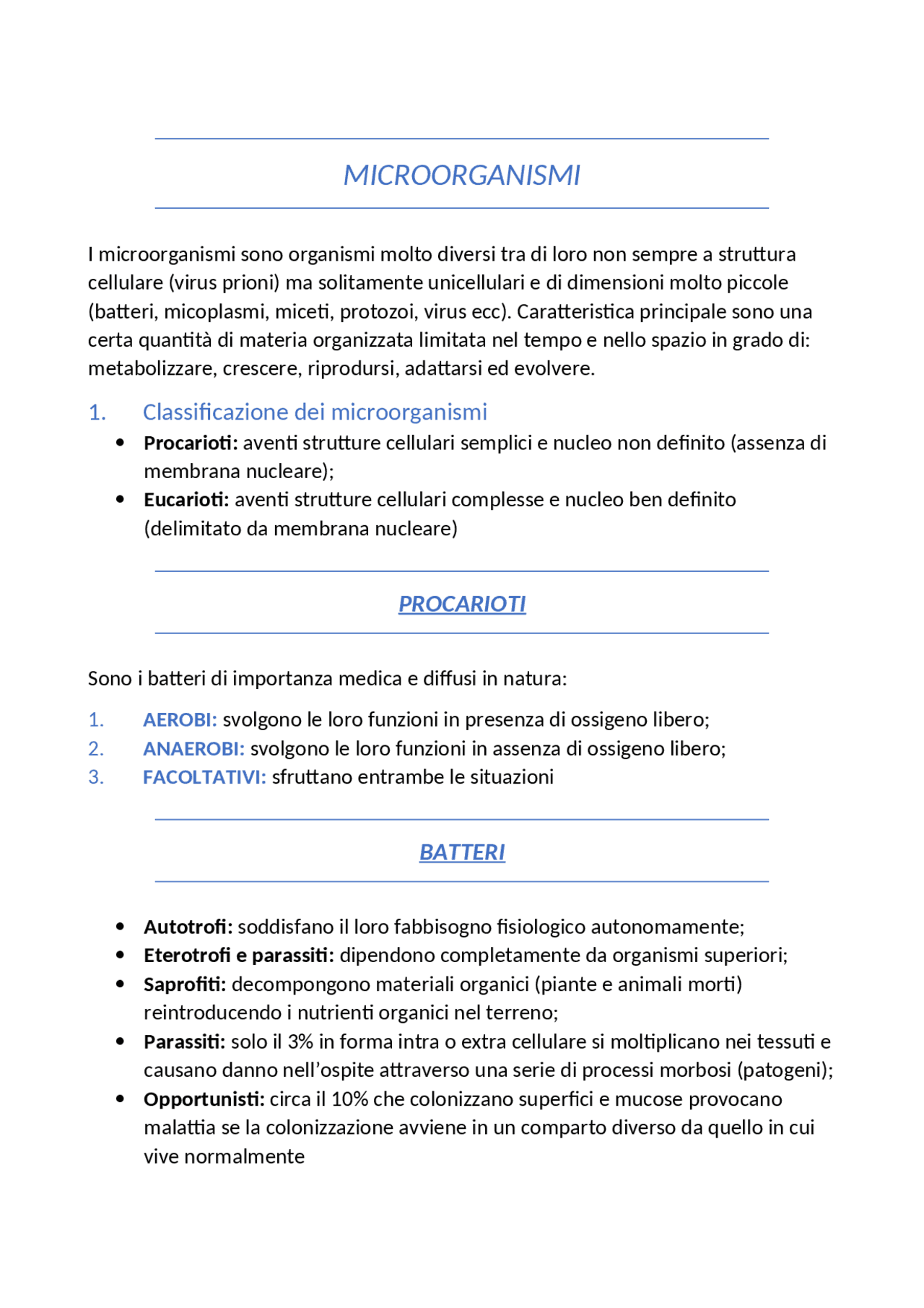 Basi Della Microbiologia Schemi E Mappe Concettuali Di Microbiologia