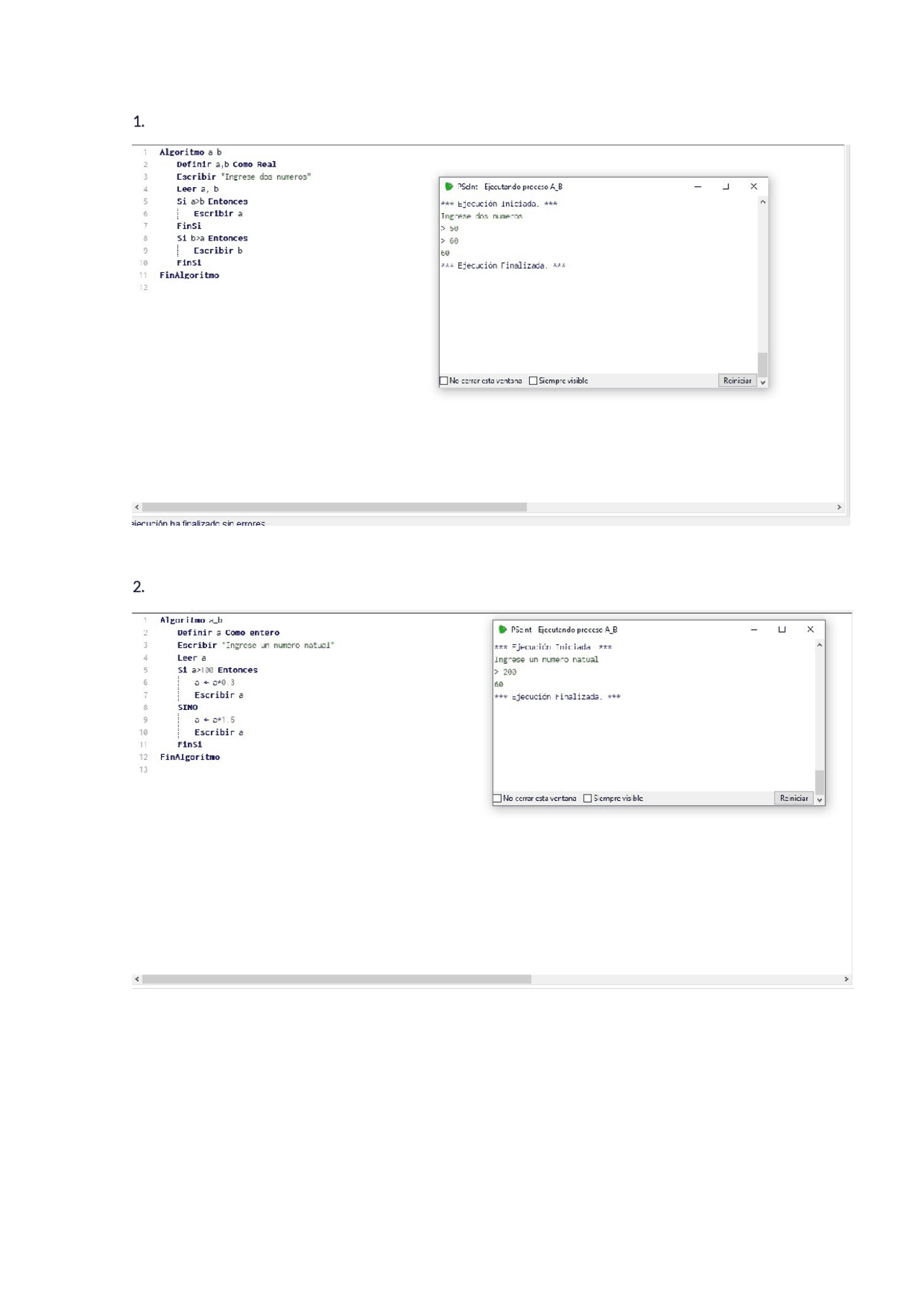 Ejercicios De Algoritmo Ejercicios De Algoritmos Y Programación Docsity
