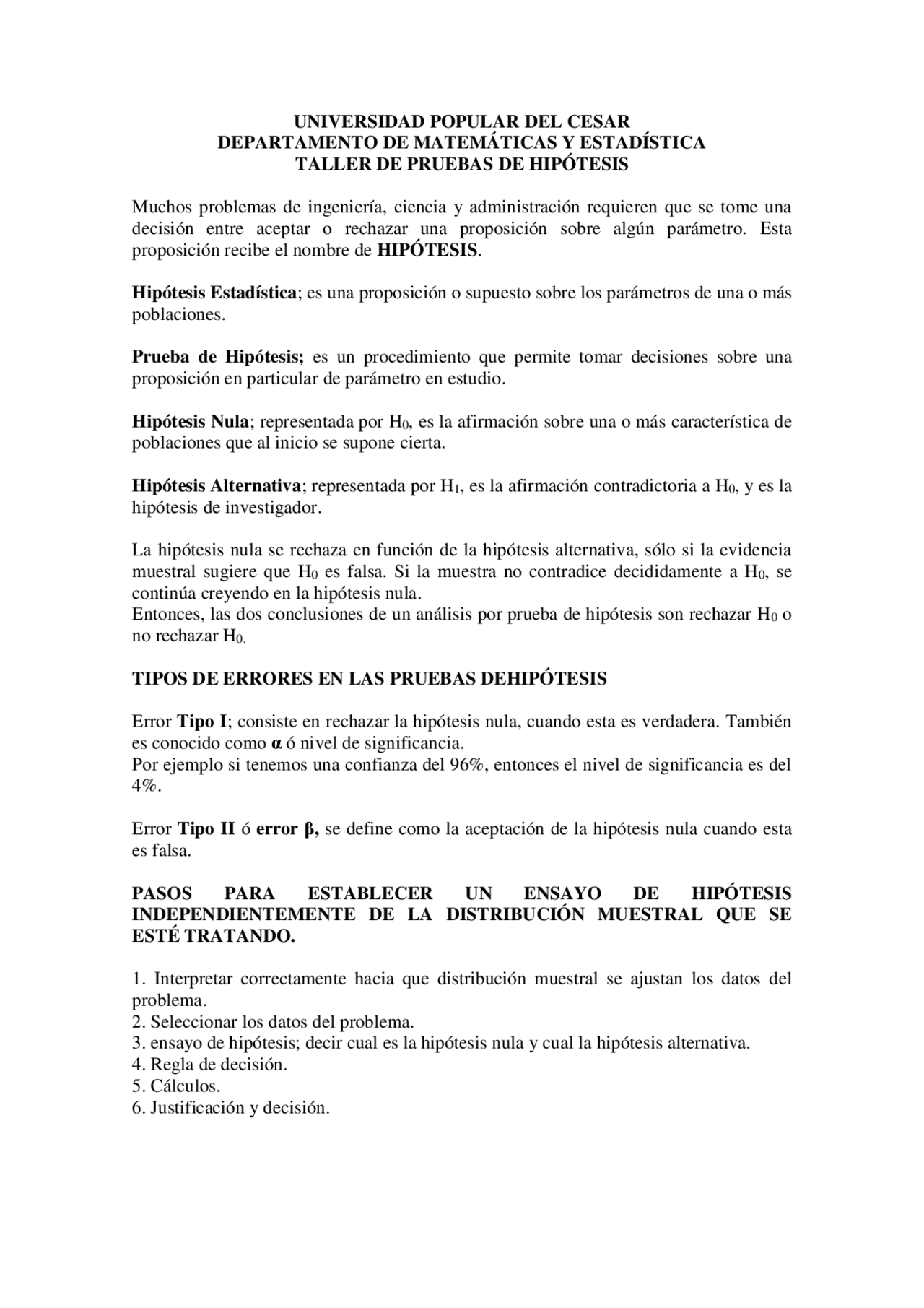 Taller De Estadistica Ejercicios De Estadística Descriptiva Docsity