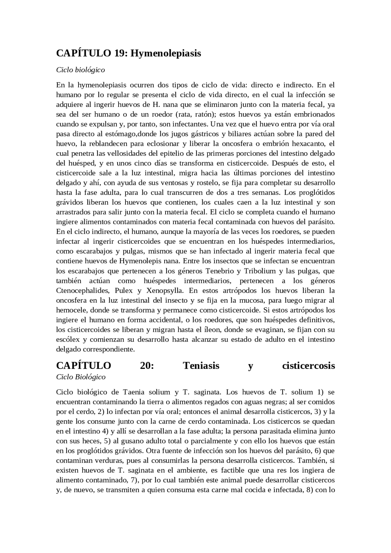 Practica 7 Lab. ParaMed UNICAH | Docsity
