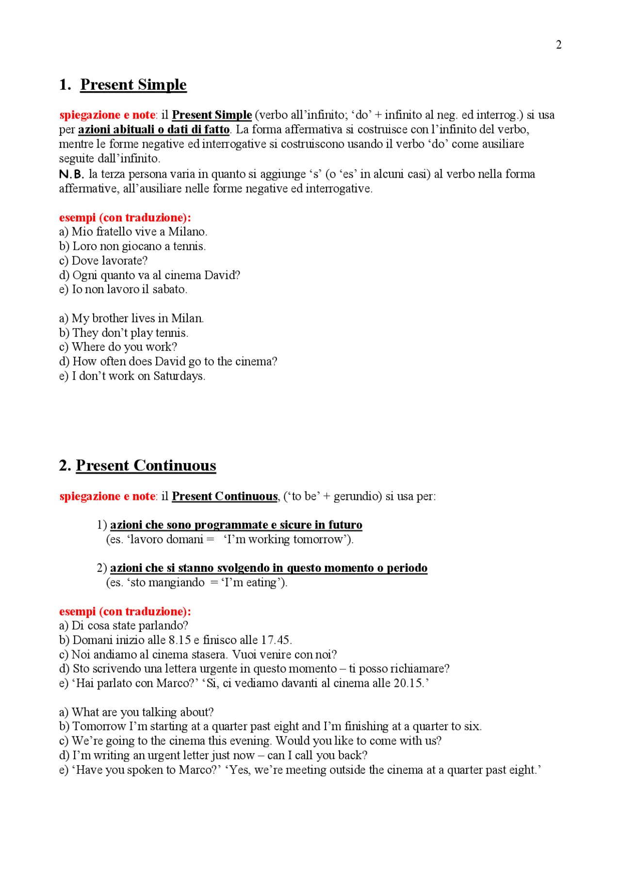 I tempi verbali in inglese | Schemi e mappe concettuali di Inglese ...