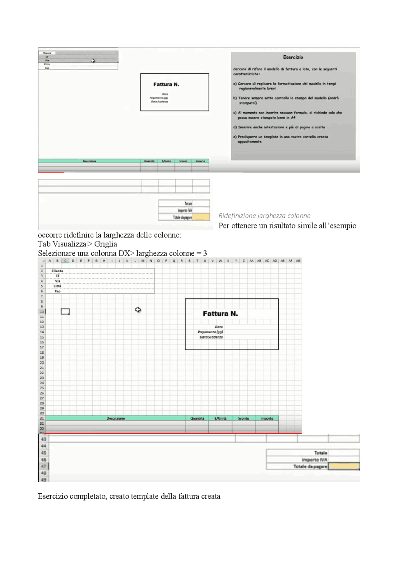 Excel di base con esercizi | Schemi e mappe concettuali di Informatica ...