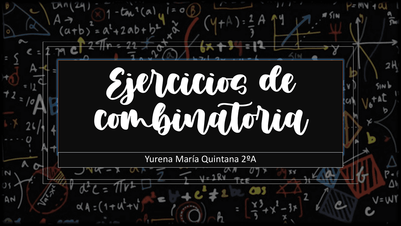 Ejercicios de combinatoria | Ejercicios de Matemáticas | Docsity