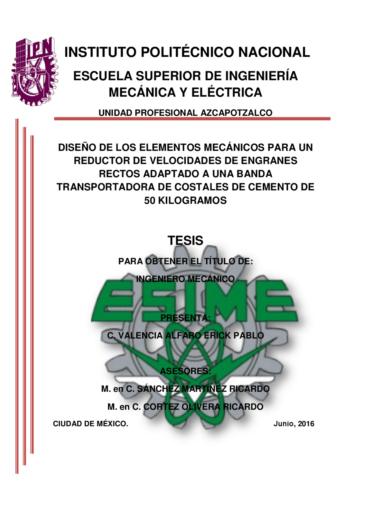 Diseño de elementos mecanicos para un reductor de velocidad | Resúmenes ...