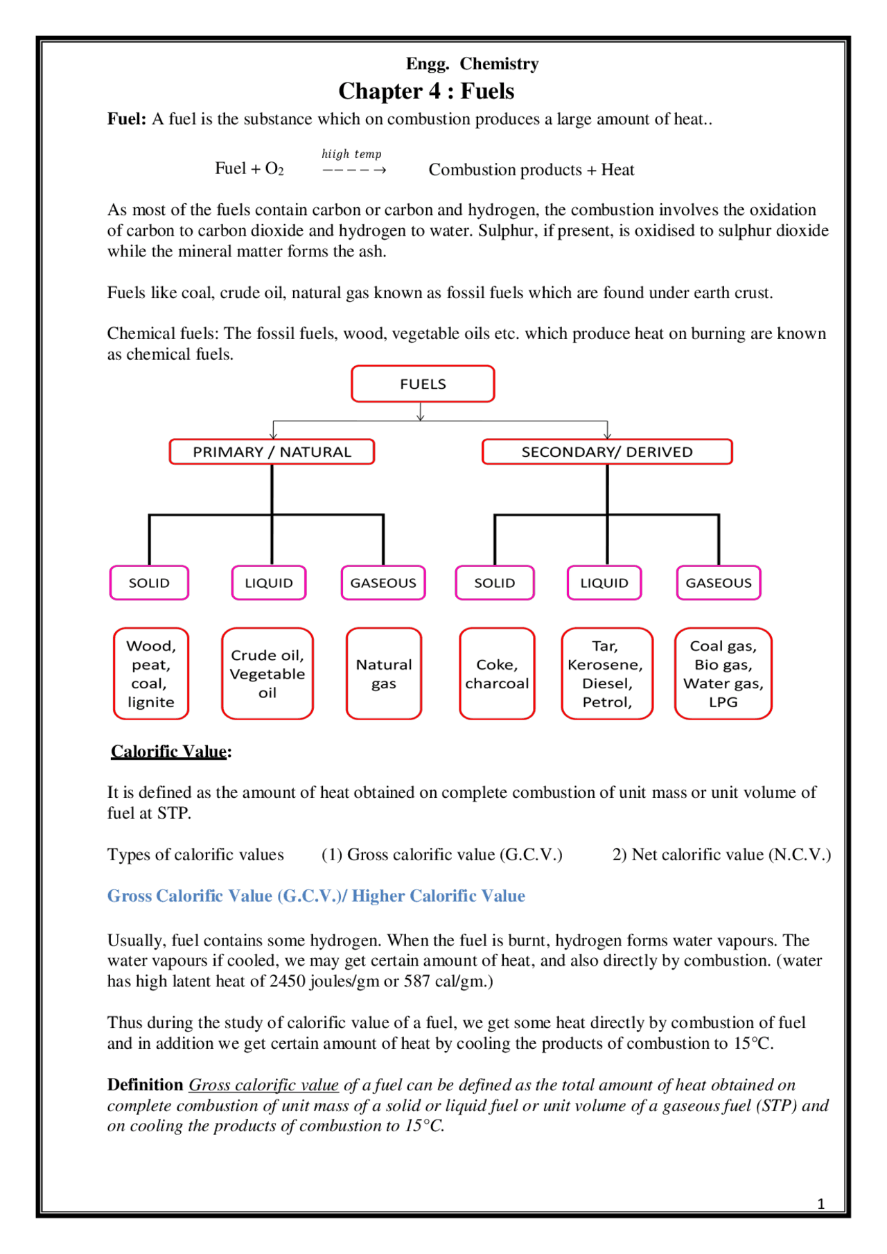 Chemistry First Year Engineering Lecture Notes Chemistry Docsity