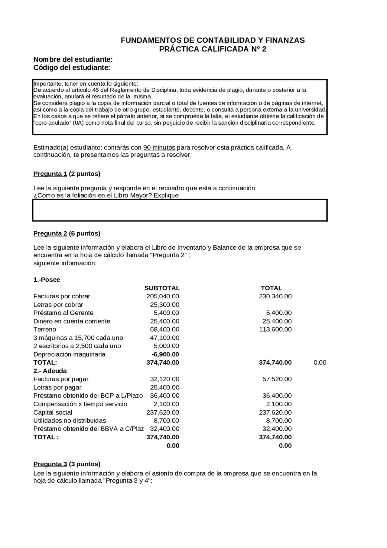 Practica Calificada Resuelta Listo Exámenes De Redacción De
