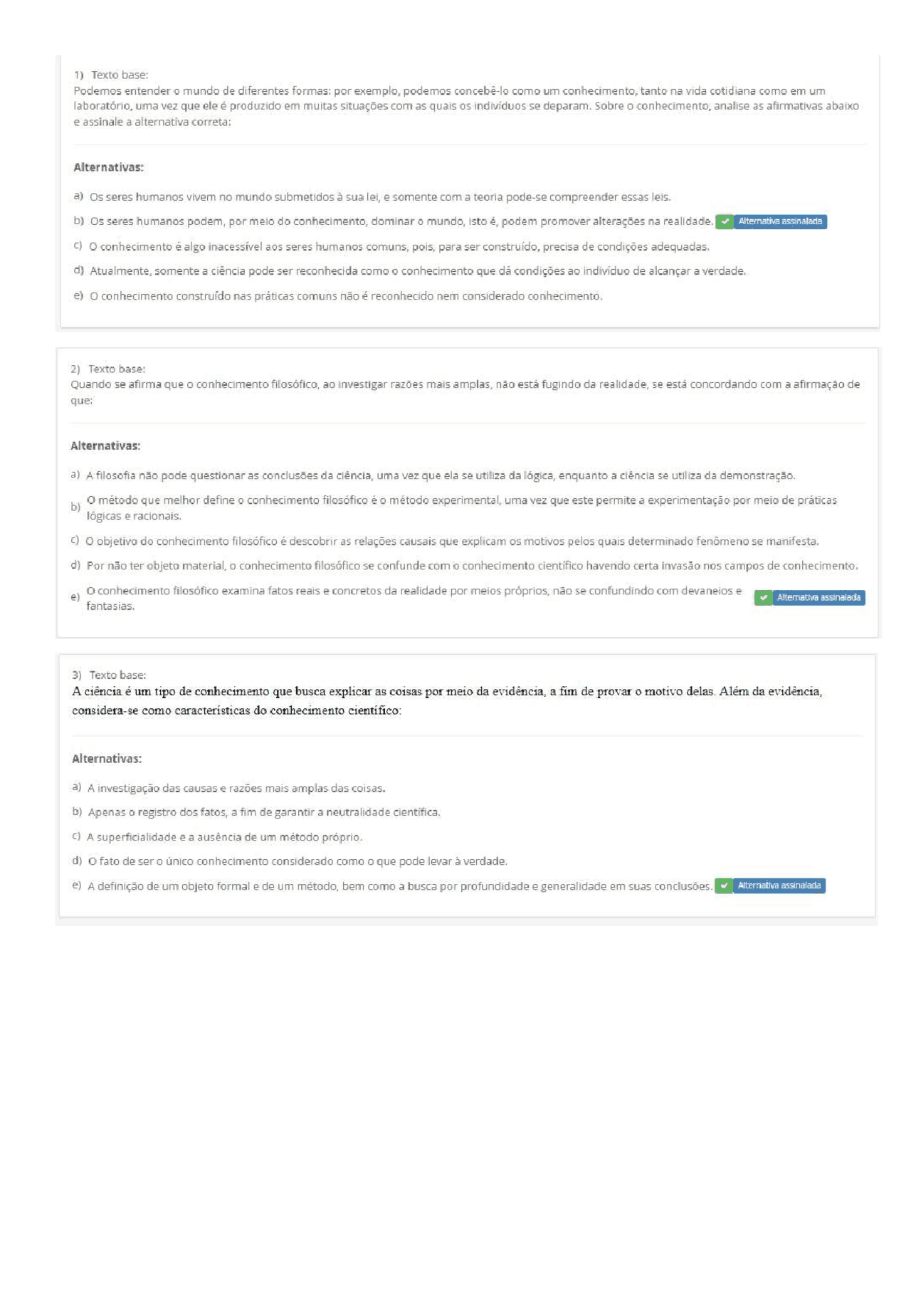 Av1 Metodologia Científica Exercícios Metodologia Docsity