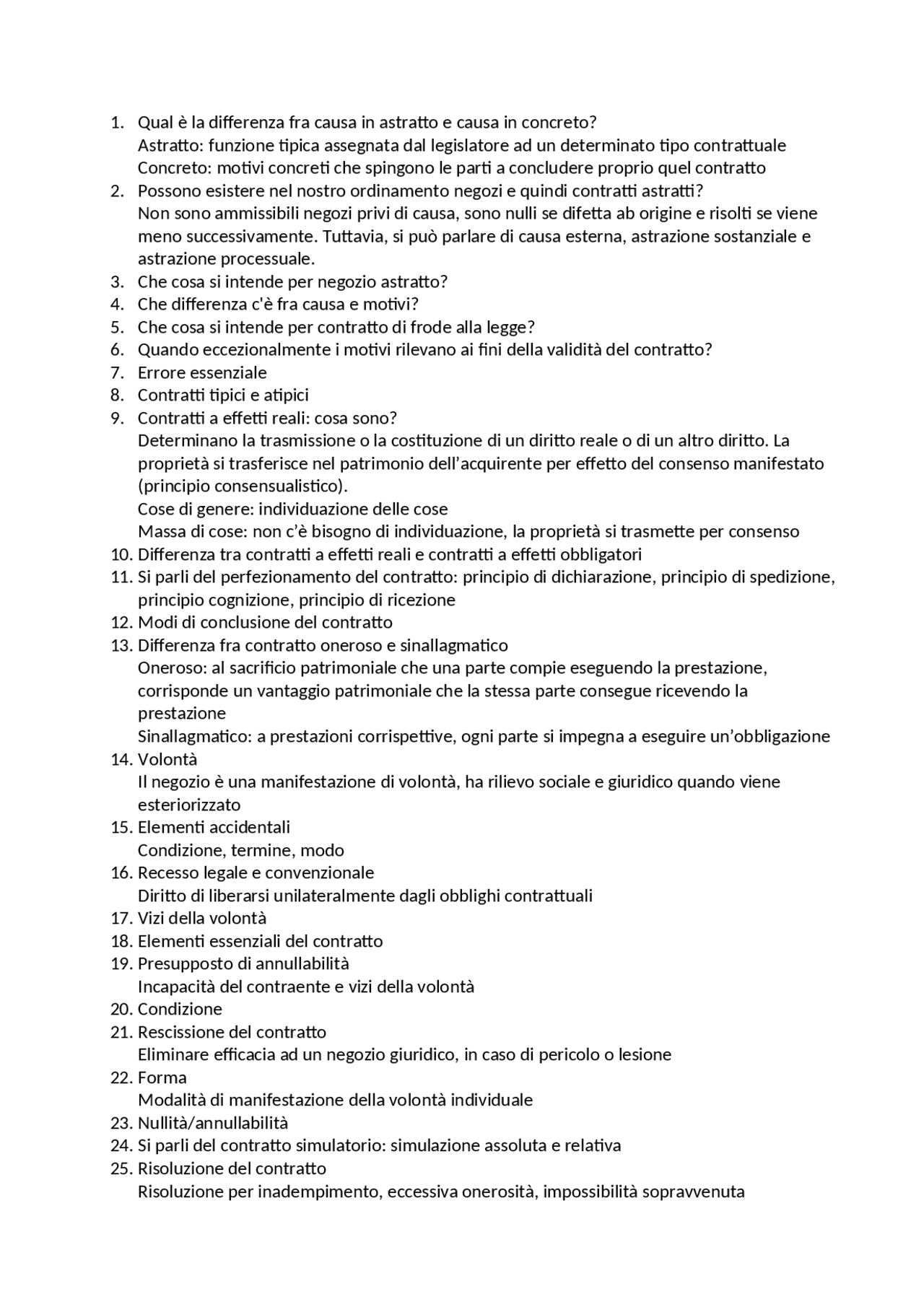 Domande Esame Orale Diritto Privato Prof Dadda Prove Desame Di