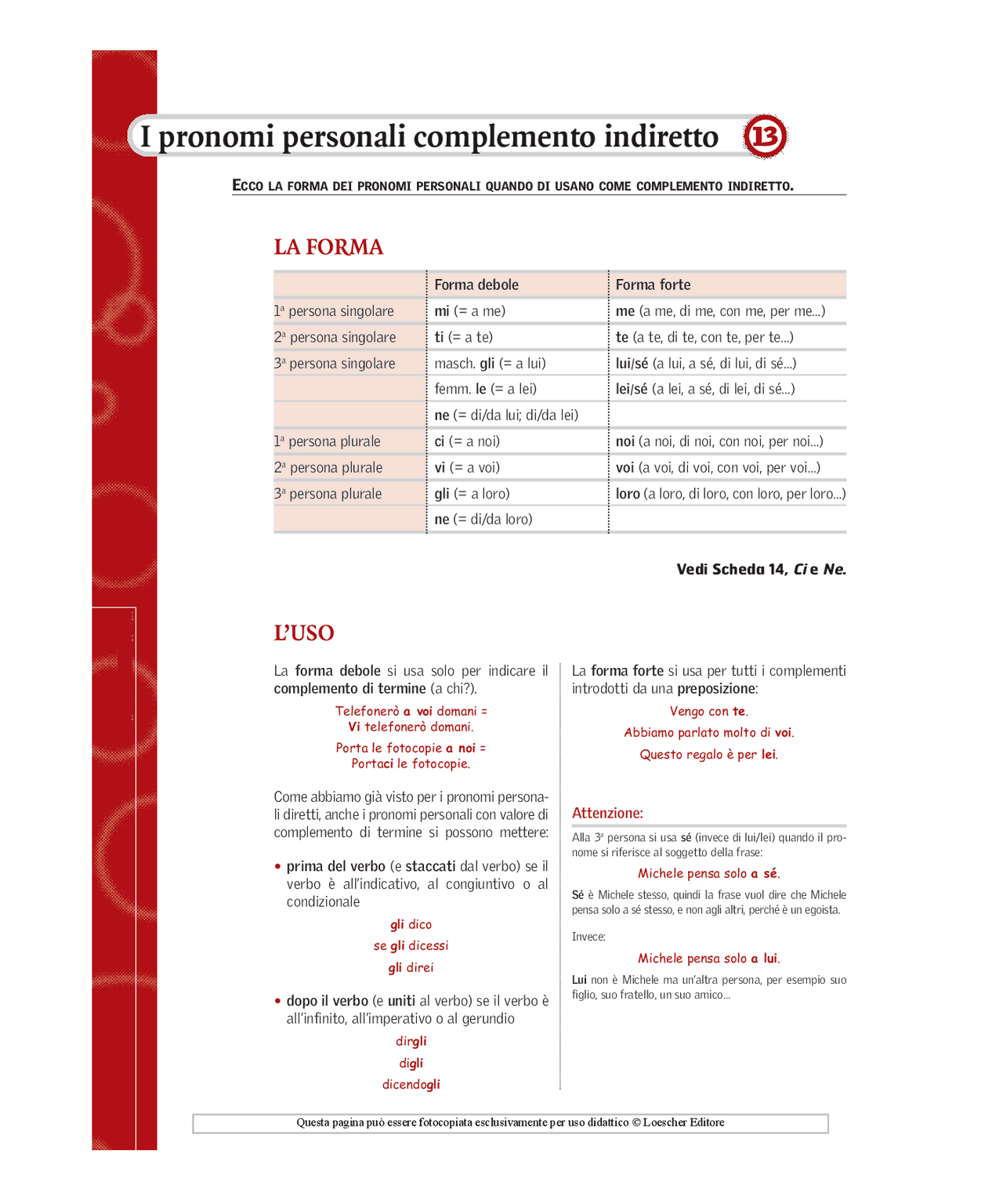 Esercizi di grammatica italiana parte 16 | Esercizi di Italiano | Docsity