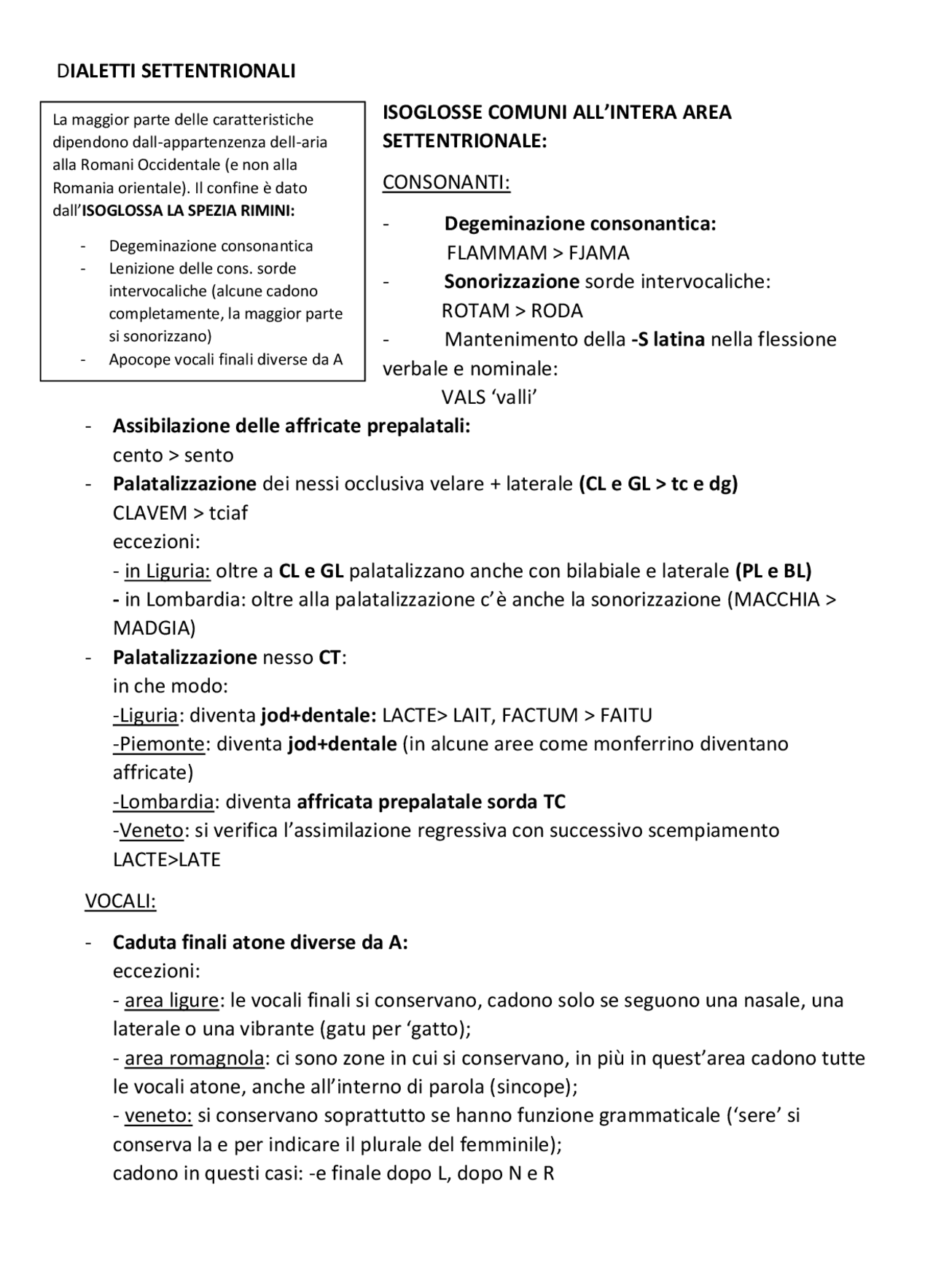Caratteristiche dei principali dialetti italiani | Schemi e mappe ...
