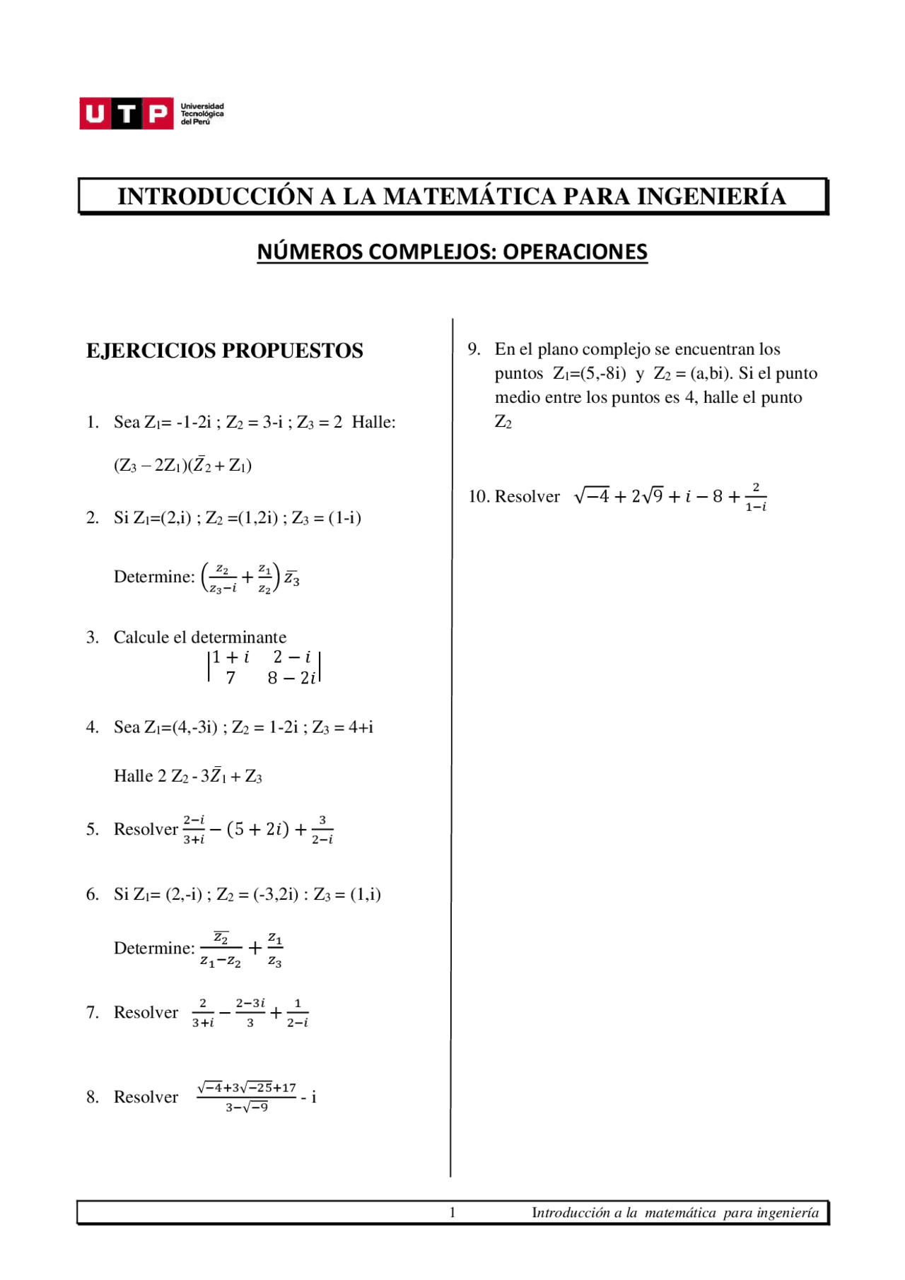 Son ejercicios para resolver | Ejercicios de Matemáticas | Docsity