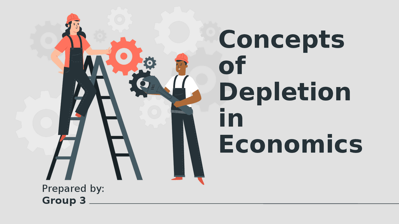 Depletion in engineering economics | Slides Economics | Docsity