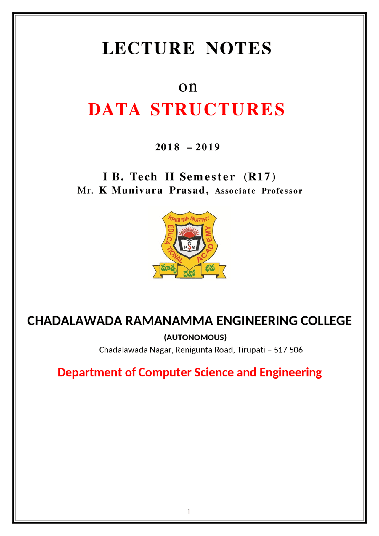 Data Structures and algorithms | Study notes Data Structures and ...