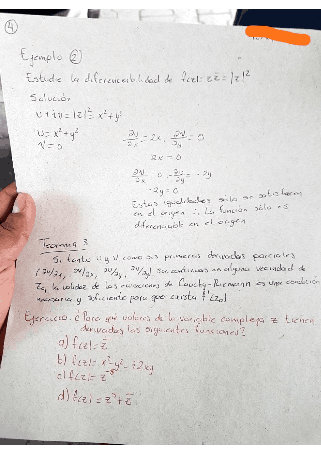 Ejercicios De Variable Compleja Ejercicios De Matemáticas Docsity